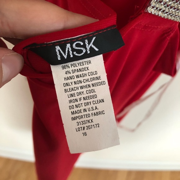 MSK | Dresses | Msk Red Evening Gown | Poshmark